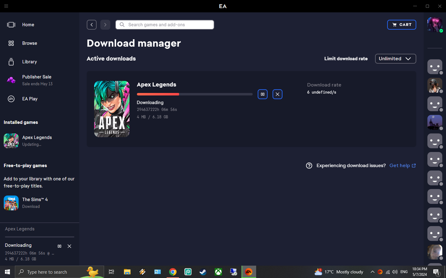 Apex legends doesn't update | EA Forums - 5727879