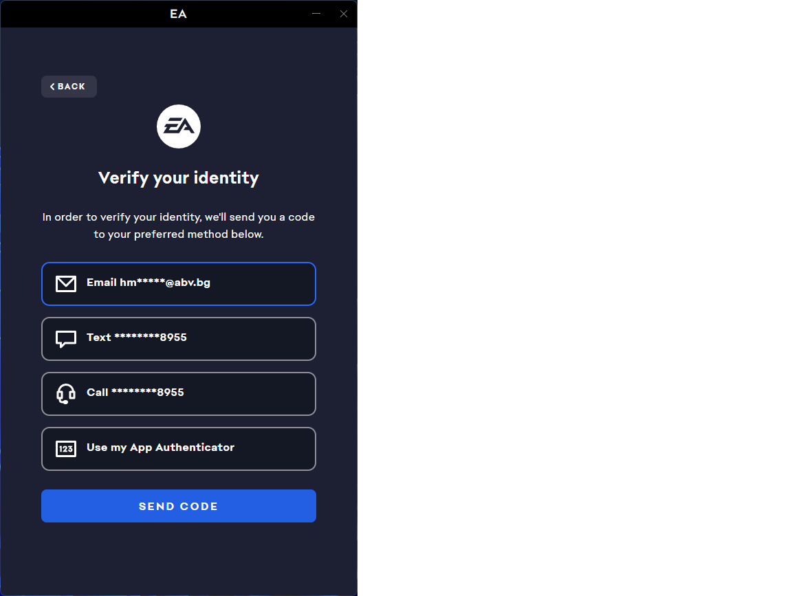 App authenticator. | EA Forums - 7523023