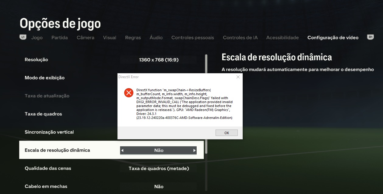 DirectX error swapchain EA FC24 | EA Forums - 7988675