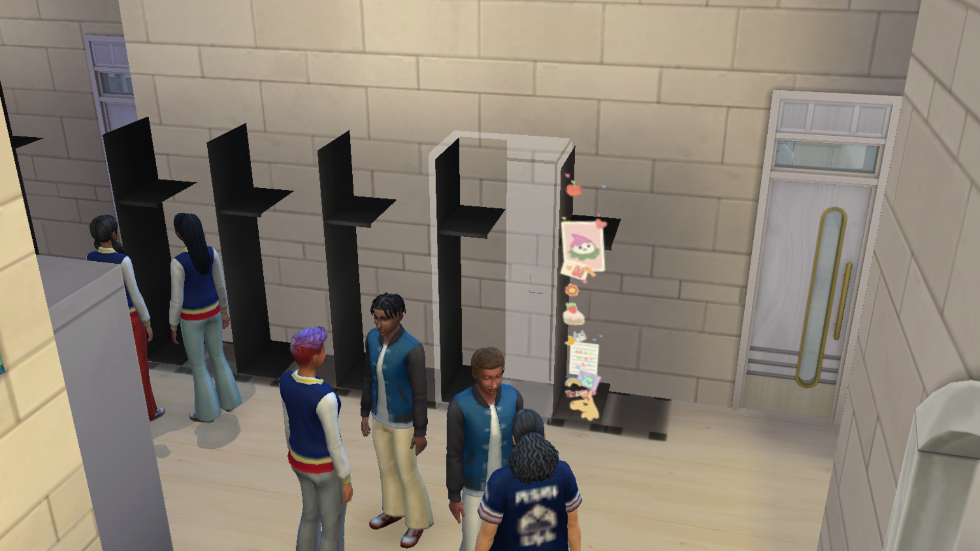 High school years lockers being transparent with black shelves! | EA ...