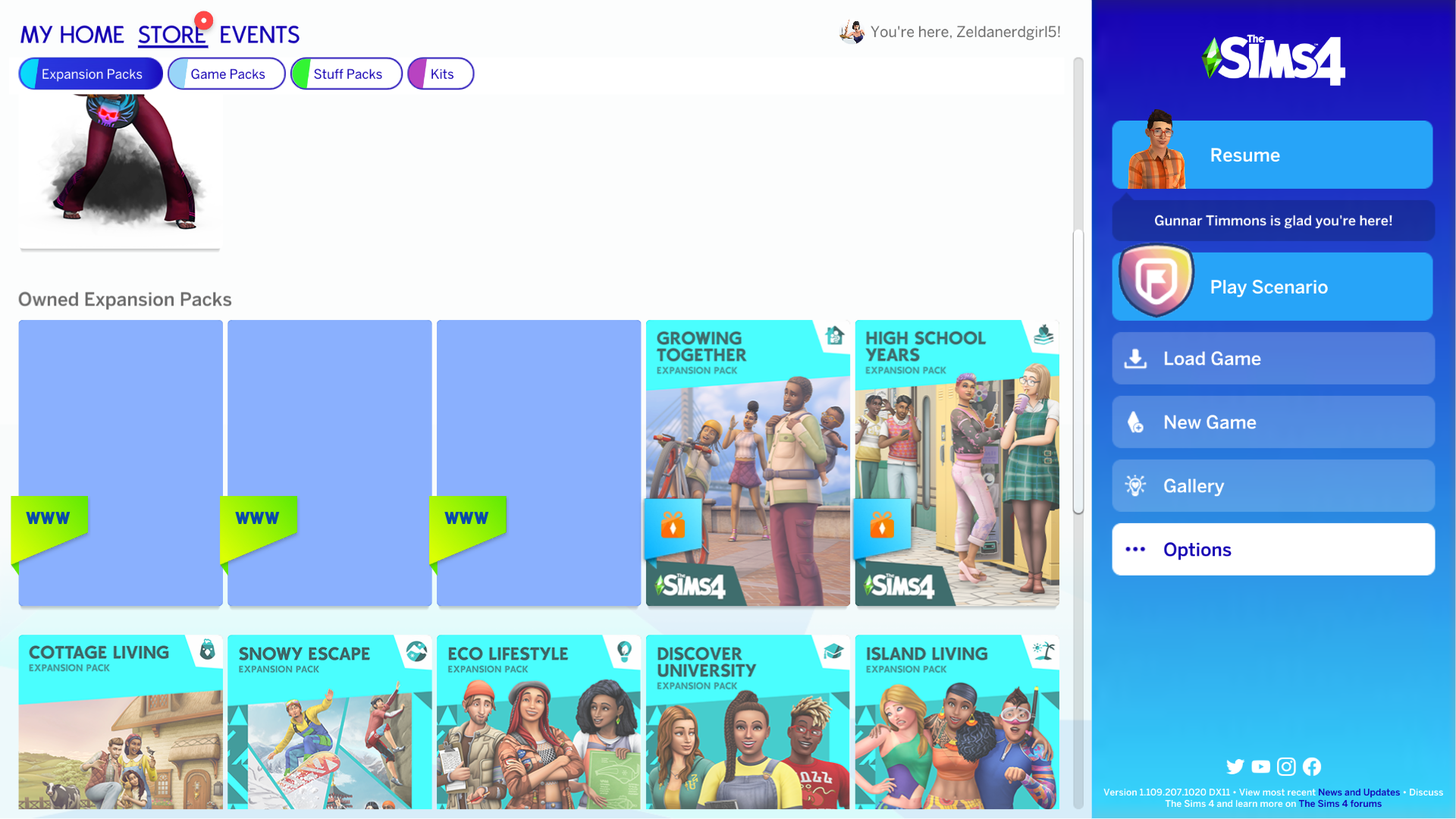 I switched PCs and now Three packs are missing | EA Forums - 4984861