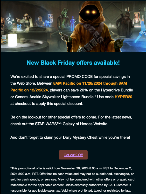 Is this real from SWGOH Events in Discord?? | EA Forums - 5026932