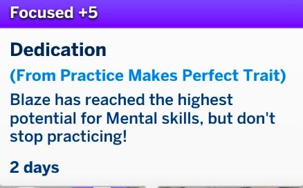 Moodlets from Practice Makes Perfect trait are too strong | EA Forums - 5021684