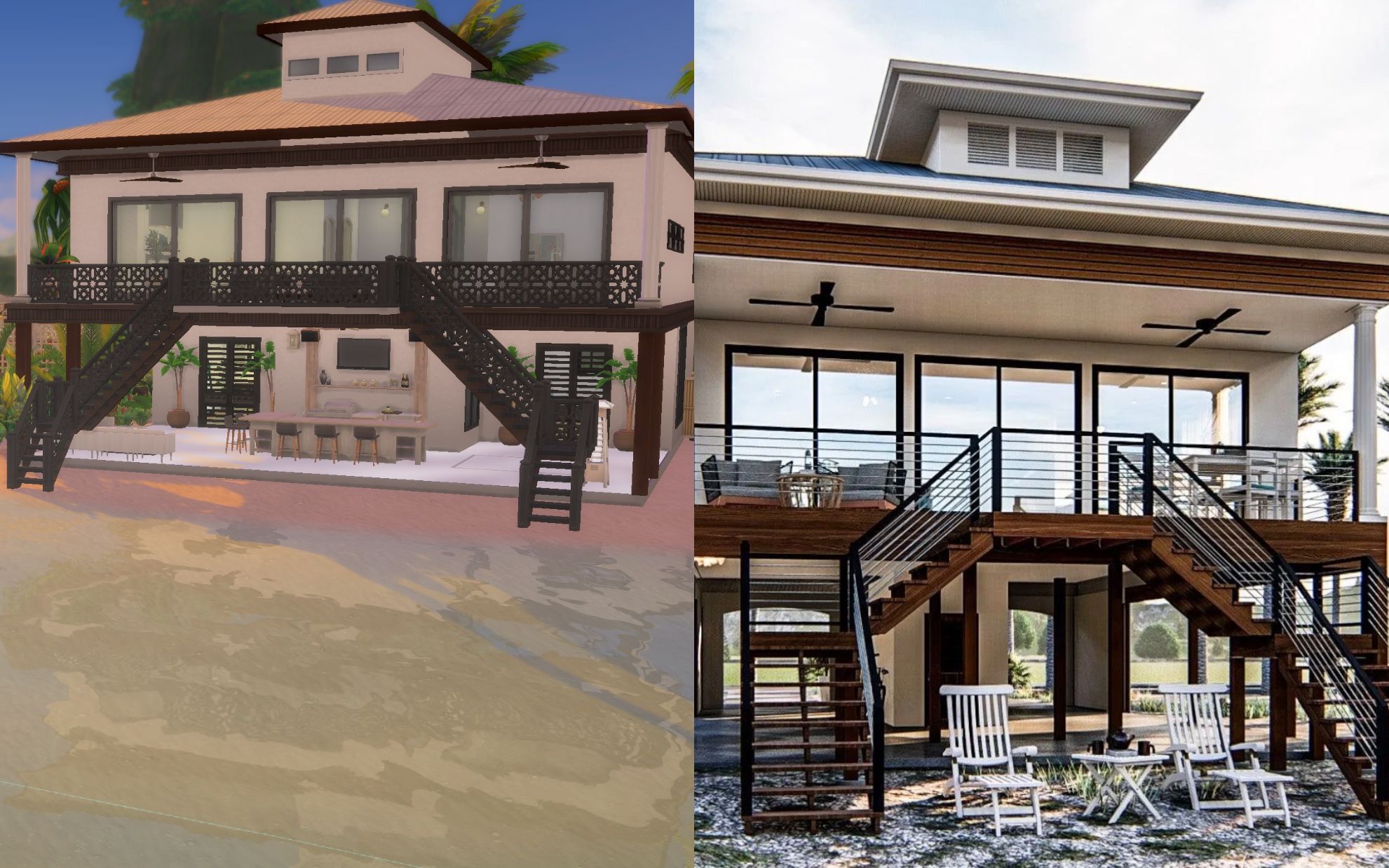 The inspo vs the result: vanilla building with most packs (2024 build ...