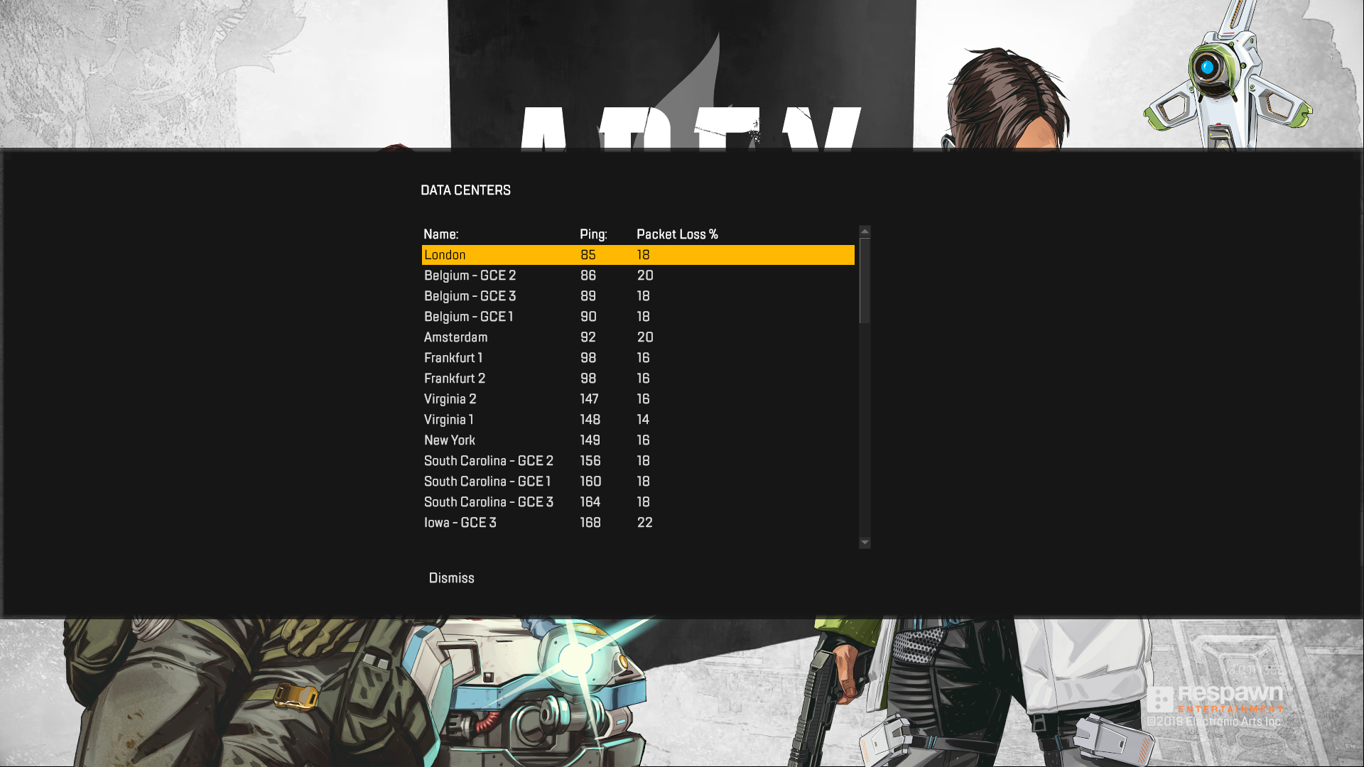 Packet loss | EA Forums - 5368438