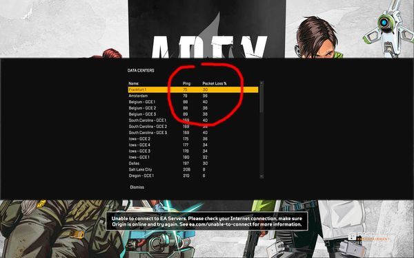 High ping and huge packet loss on every server | EA Forums - 5363507