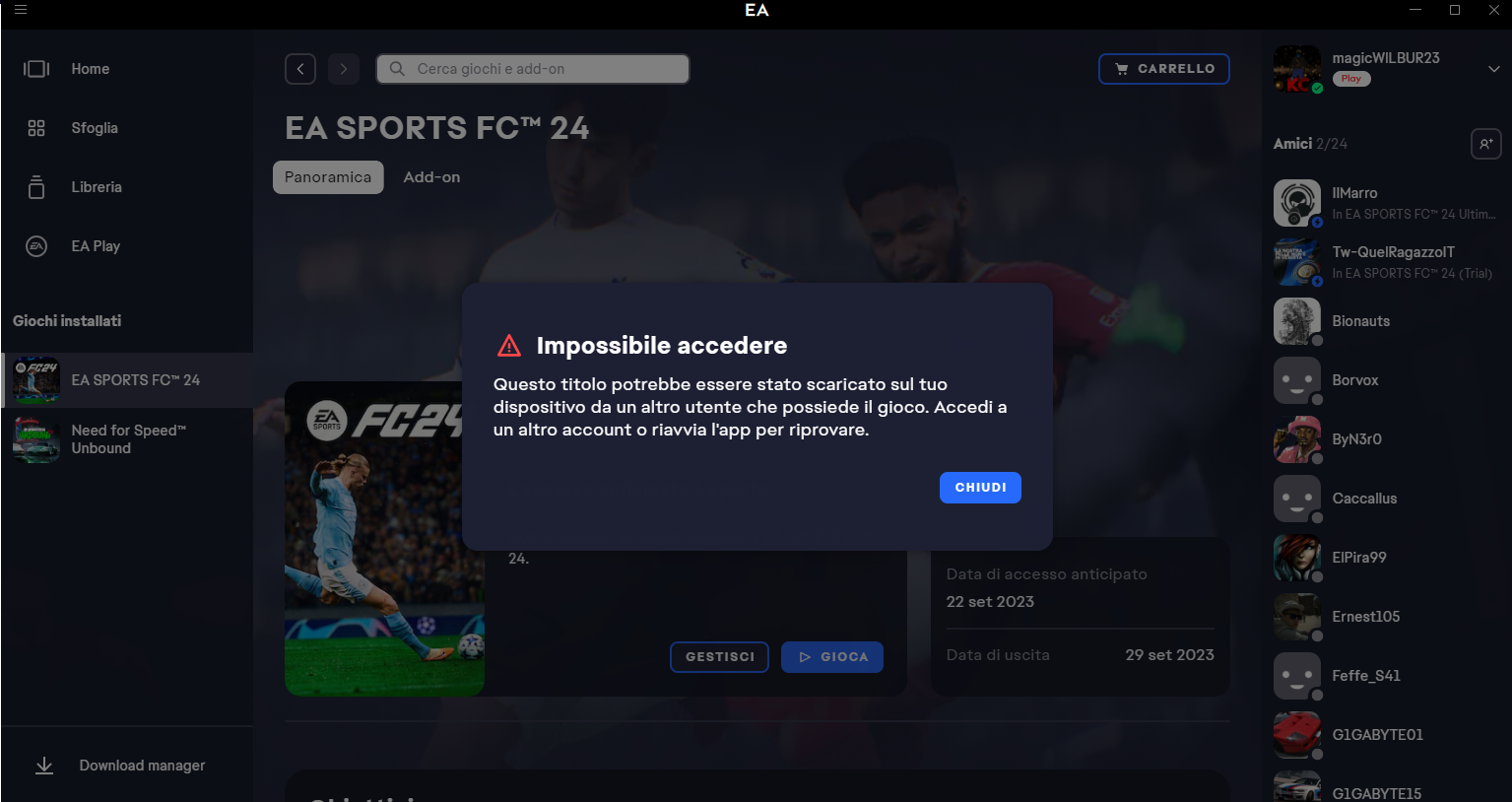 Cannot launch EA FC 24 bought from Steam | EA Forums - 7875273