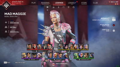 New Legend Select screen | EA Forums - 8665944