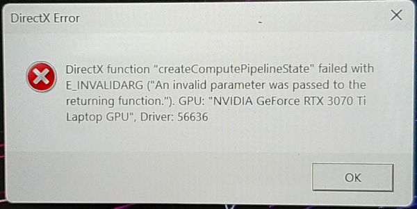 Need some help with this directx error message is make NFS: Unbound not ...