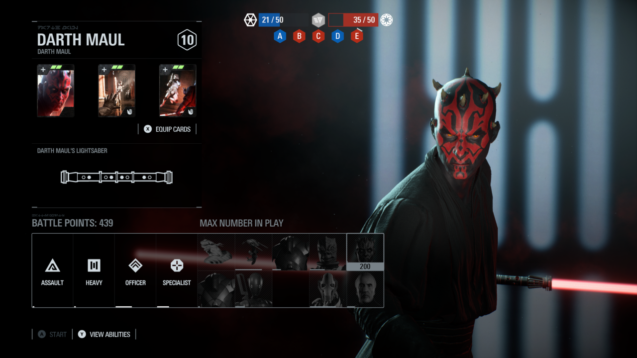 200 point darth maul Capital Supremacy | EA Forums - 10754988