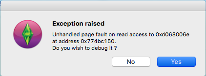 Exception raised (Changing bug?!) | EA Forums - 11138071
