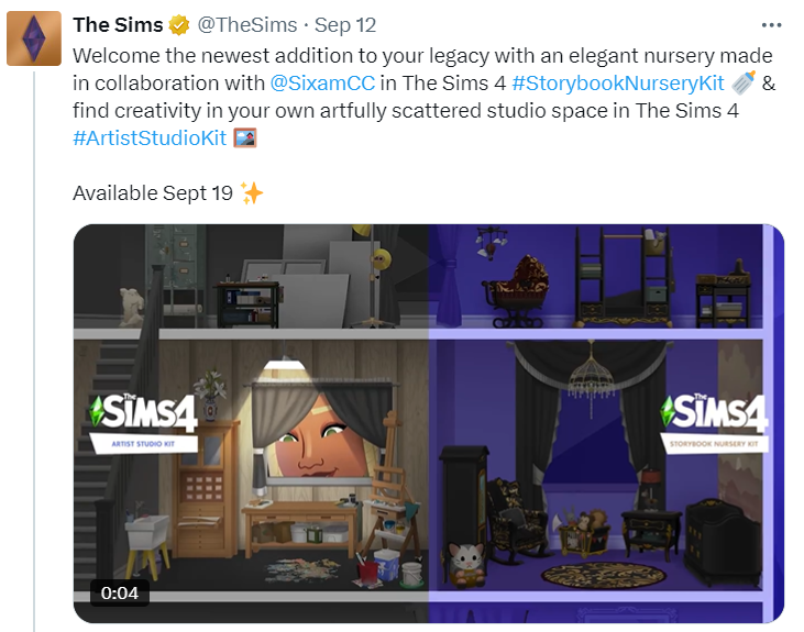 TS4 Storybook Nursery and Artist Studio Kits (Now Available!) | EA ...