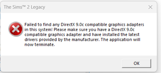 Anyone else being told they need DirectX 9.0c graphics? | EA Forums ...