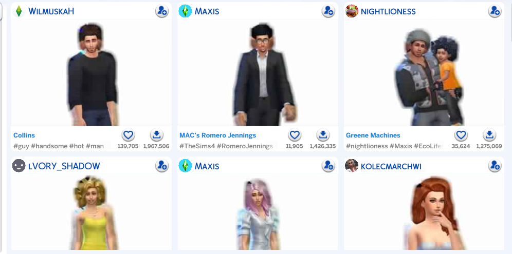 Blurry images in Sims 4 Gallery | EA Forums - 11869577