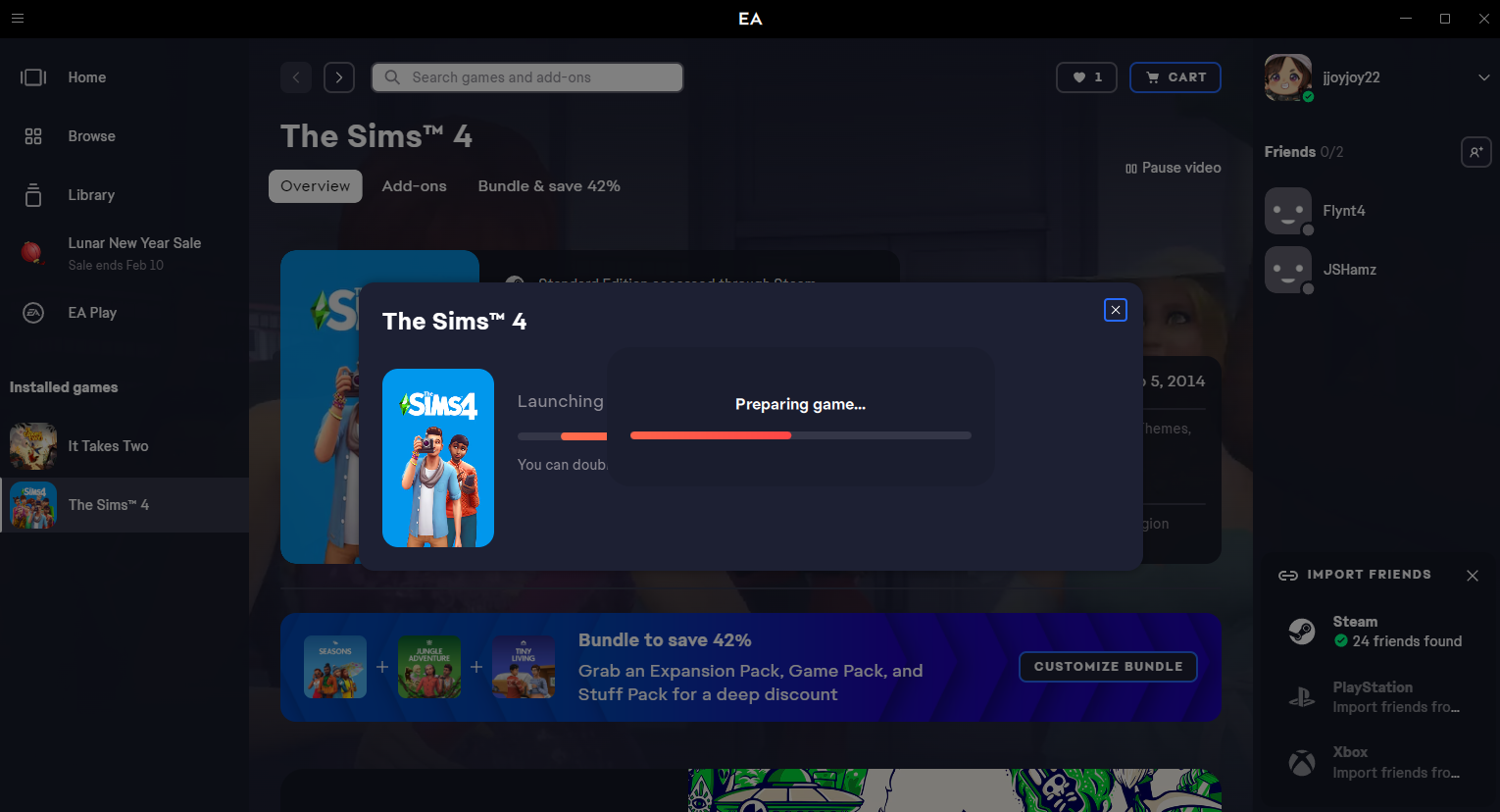 The game won't open | EA Forums - 11871372