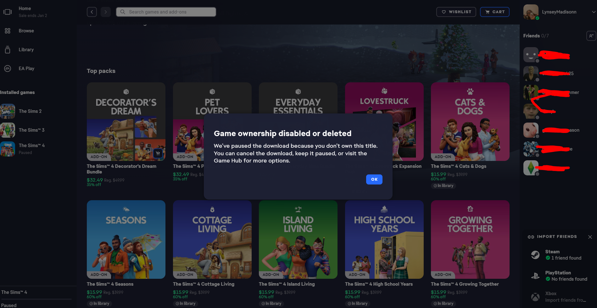 No launch or ownership error? | EA Forums - 11880680