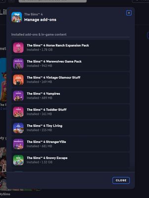 Re: [CURRENT ISSUE] Sims 4 DLC shows as installed, won't load in-game | EA Forums - 11832568