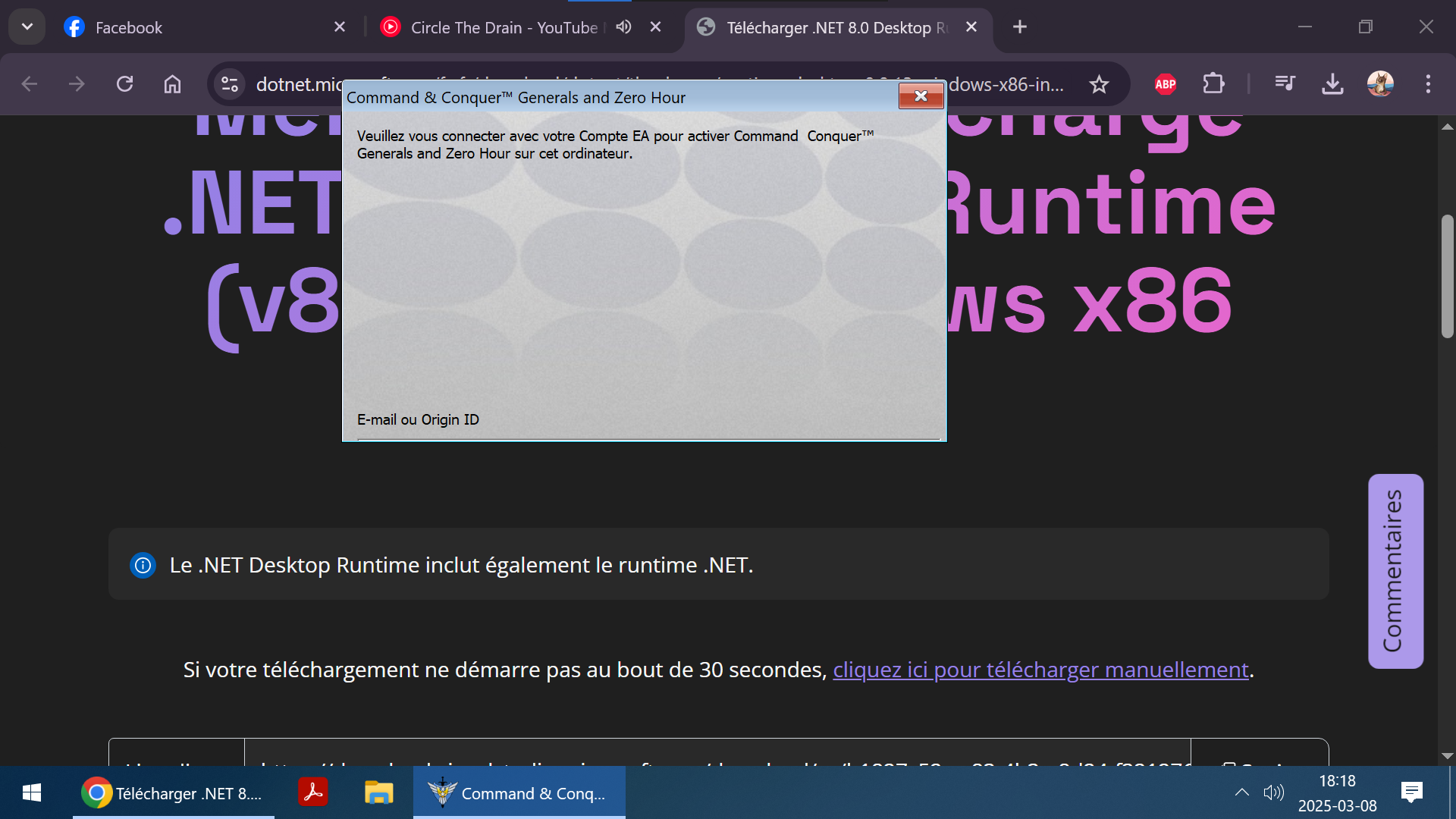 C&C : Connect to your EA account to activate the game | EA Forums - 11975521