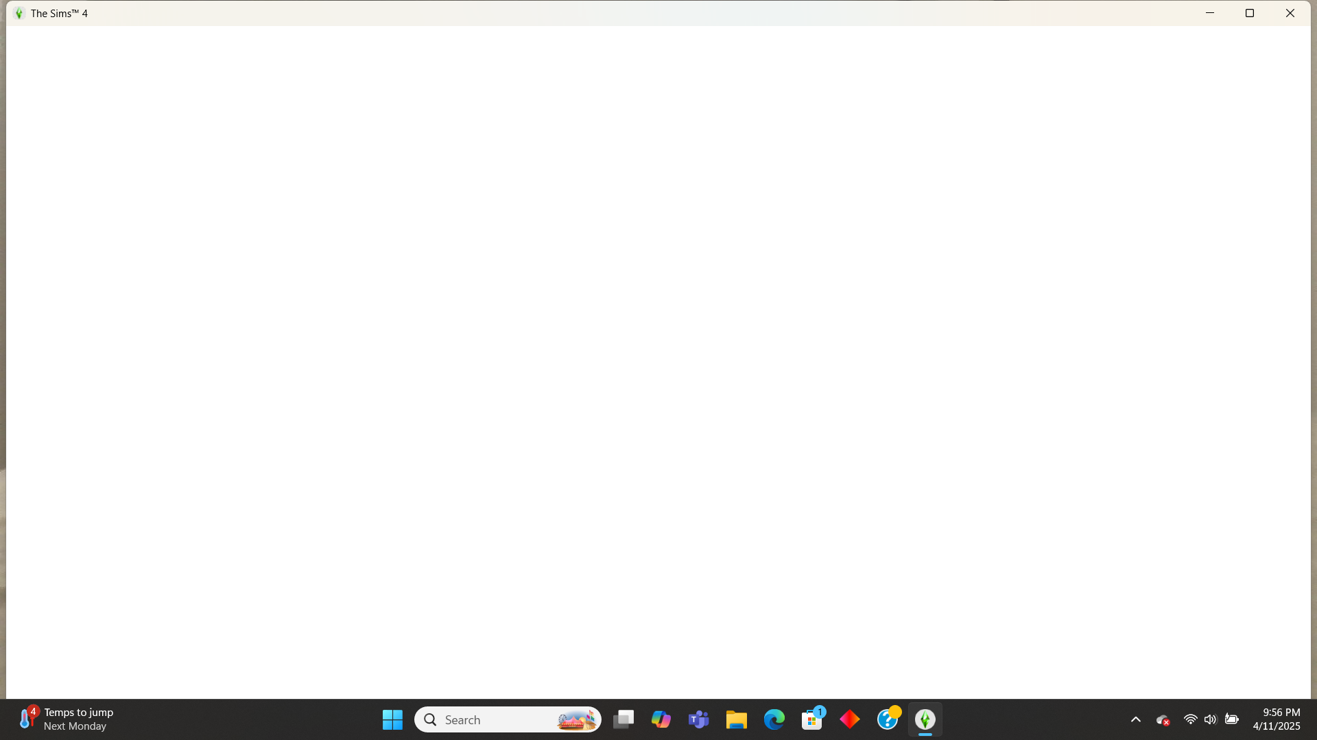Sims 4 won't load at all | EA Forums - 12097486