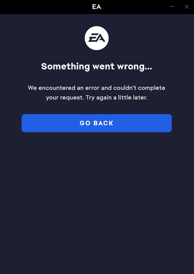 Every time I try to open the game I get this. | EA Forums - 12028509