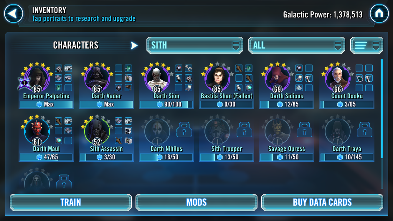 Sith team tips | EA Forums - 3760922
